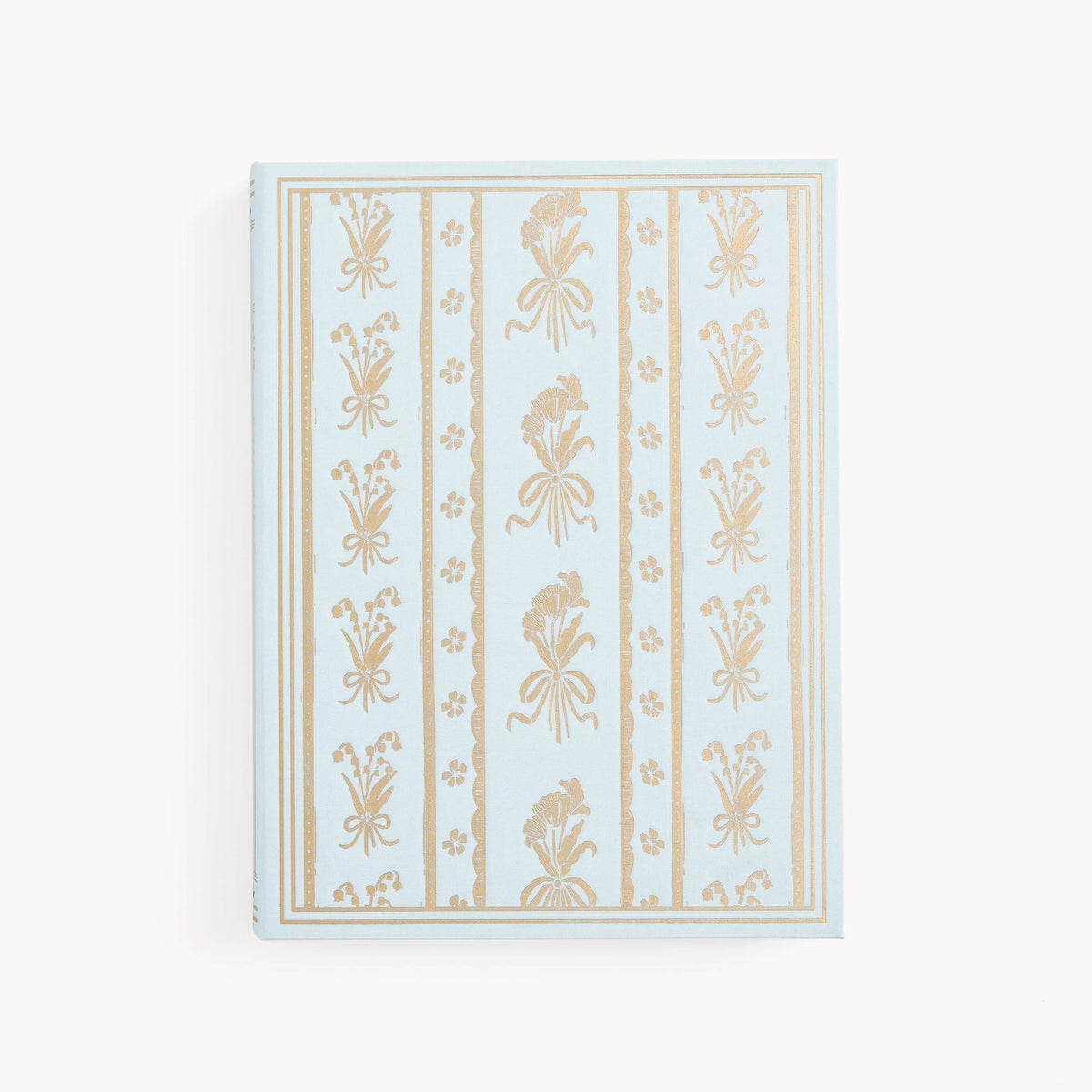 Block Floral Linen Journal | Lined Notebook for Daily Writing – Simplified