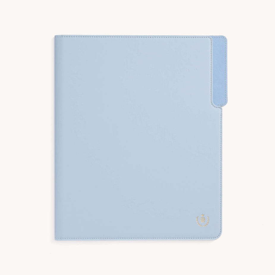 Leatherette File Folder Set – French Blue | Office Organization ...