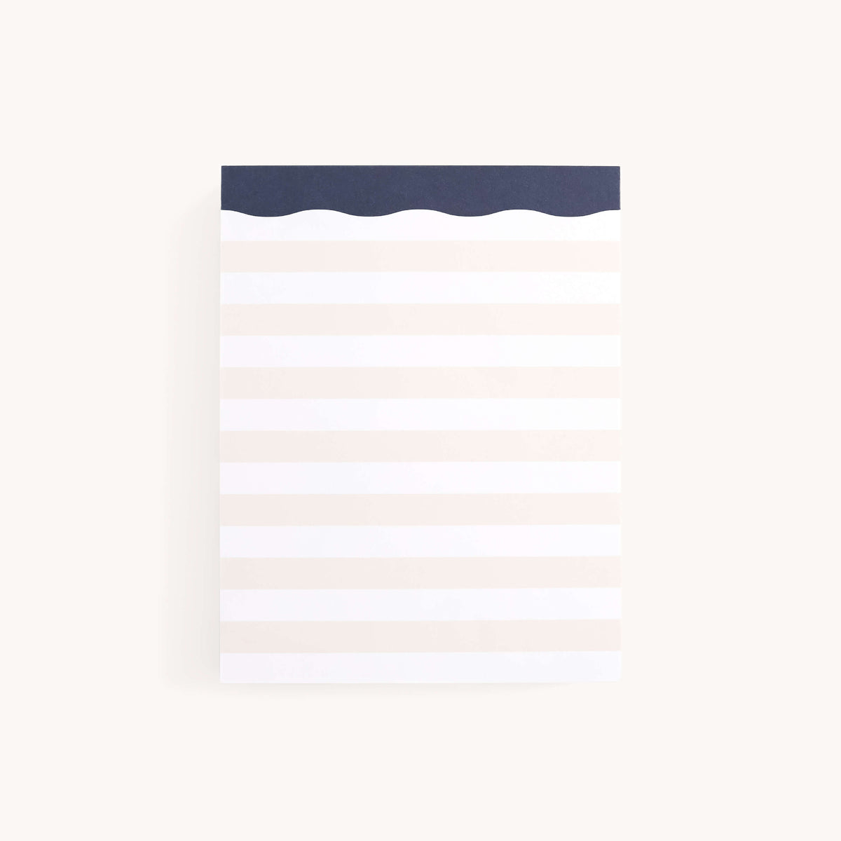 Striped Notepad – Cream | Stylish & Practical Desk Essential – Simplified